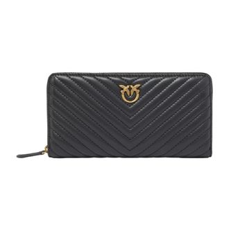 Pinko Pinko, Femme, Accessoires, Noir, Taille: ONE Size Ryder Zip-Around Wallet