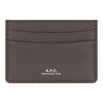 A.P.C. A.p.c., Homme, Accessoires, Brun, Taille: ONE Size Andre Card Holder