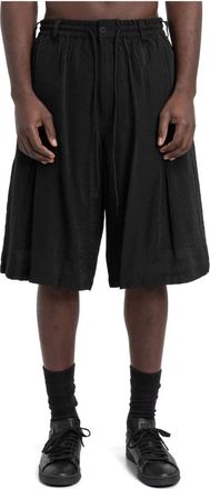 Yohji Yamamoto Homme, Shorts, Noir, Taille: XL Crinkle Pleated Shorts