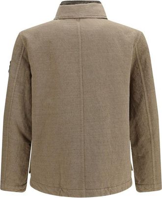 Stone Island Cotton and Wool-Blend Jacket - Brown