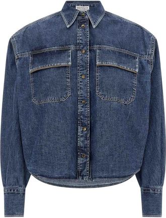 Brunello Cucinelli Chemise - Bleu
