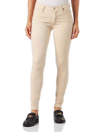 7 For All Mankind HW Skinny Velvet Tapioca