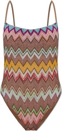 Missoni Femme, Maillots de bain, Multicolore, Taille: 40 FR Maillot de bain une pi&egrave;ce avec fil lurex