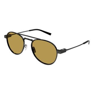Saint Laurent Metall-Rundsonnenbrille - - Accessories - Herren - Schwarzk - 54 MM