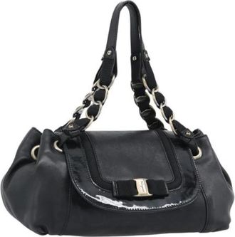 Ferragamo Sac &agrave; main Pre-owned - Femme - Pre-owned - Noir - Taille: ONE Size