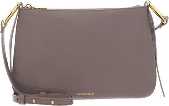 Coccinelle Coccinelle Leder Umh&auml;ngetasche Magie Mini Bag Grained Leather Warm Taupe