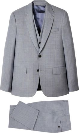 Paul Smith costume en laine à simple boutonnage - 70 GREY