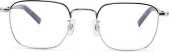 Montblanc lunettes de vue &agrave; monture carr&eacute;e - Argent