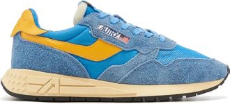 Autry unisex, Chaussures, Bleu, Taille: 45 EU Reelwind Low Nylon And Suede Baskets
