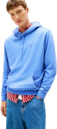 Tommy Jeans Herren TJM REG S Flag Hoodie EXT DM0DM20742 Pullover Hoodie, Blau (Light Horizon Blue), S, Blau (Light Horizon Blue), S