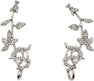 Patrizia Pepe Ohrringe mit Kristallen - Silber