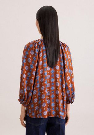 Seidensticker Klassische Bluse Tunika Druck