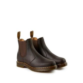 Dr. Martens Bottines &agrave; bout rond en cuir m&eacute;lang&eacute;