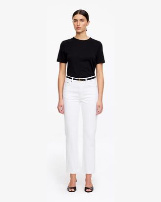 Arket JADE Cropped Slim Jeans -Wei&szlig;