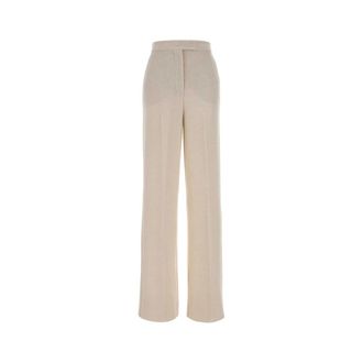 Max Mara High-waist Straight-leg Hosen - - Trousers - Damen - Wei&szlig; - XS