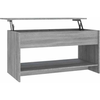 vidaXL Vidaxl - Table basse sonoma gris 102x50x52,5 cm bois ding&eacute;nierie