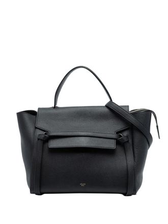 Celine 2015 Mini Grained Calfskin Belt satchel - Noir