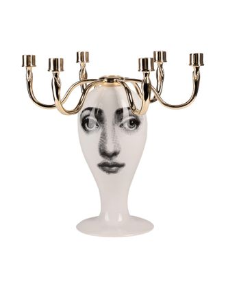 Fornasetti SUL TARDI CANDLESTICK FRUTTO PROIBITO - FRAGRANCE FRUTTO PROIBITO