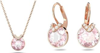 Swarovski Bella Halskette & Ohrringe Kollektion, goldfarben