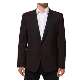 Dolce & Gabbana 2 Kn&ouml;pfe Anzug Jacke Blazer - - Jackets - Herren - Braun - XL