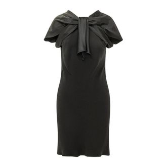 Alberta Ferretti Femme, Robes, Noir, Taille: 38 FR Robe mi-longue ajust&eacute;e
