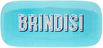 KASANOVA Kasanova 1 Rechteckiges Tablett 37,5x17,5 cm-Blaue Maiolika, Melamin