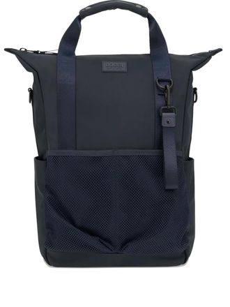 Boggi Milano logo-patch backpack - Bleu
