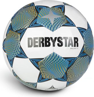 DERBYSTAR Fussball Brillant TT v23 Weiss Blau Gold 5