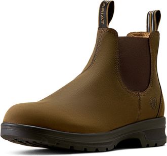 Ariat Mens Cooper Chelsea Boots in Distressed Tan, D Medium Width, Size 42.5, by Ariat