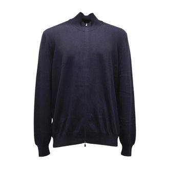 Gran Sasso Baumwollpullover Made in Italy - - Knitwear - Herren - Blau - 3XL