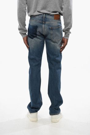 Alexander McQueen Straight-Leg Jeans with Printed Back Pocket 21cm Alexander McQueen