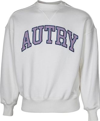 Autry Femme, Sweatshirts et sweats &agrave; capuche, Blanc, Taille: 38 FR SweaT-shirts