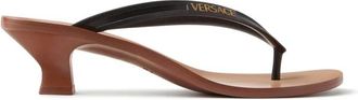 Versace Femme, Chaussures, Noir, Taille: 39 EU Sophie Mules Thong