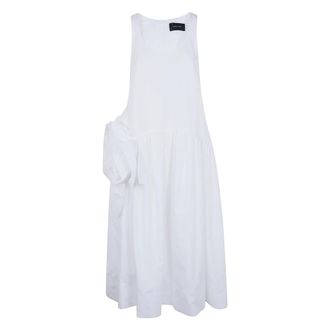 Simone Rocha Femme, Robes, Blanc, Taille: 38 FR Pressed Rosette Tapered Back Flounce Dress