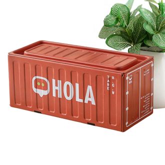 Generico Kleine Metallwerkzeuge, tragbarer Eisenbeh&auml;lter, multifunktional, korrosionsbest&auml;ndig, Aufbewahrungsbeh&auml;lter mit | f&uuml;r Kinder, M&auml;dchen, Reisen, Innenb