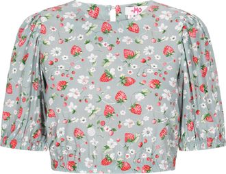 Mymo Bluse Frauen Salbeigr&uuml;n mehrfarbig