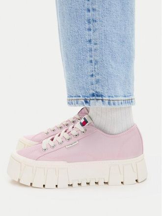 Tommy Jeans Sneakers Tj Platform Sneaker EN0EN03098 Hellrosa