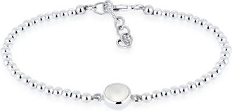 Elli Armband Damen mit Mondstein und Kugeln in 925 Sterling Silber