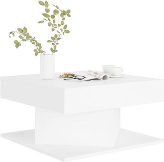 Les Tendances Table basse carrée Blanc 57x57x30 Konda
