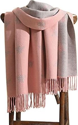GFM Châle très doux en texture cachemire pour lautomne et lhiver - Les abeilles - Beshl-bees Baby Rose