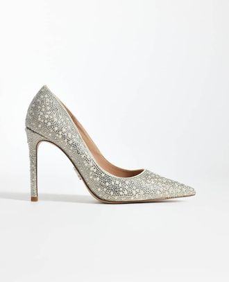 Steve Madden Thrive - Escarpins orn&eacute;s de perles - Or rose