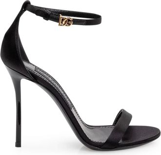 Dolce & Gabbana Femme, Chaussures, Noir, Taille: 37 EU Sandalo Raso