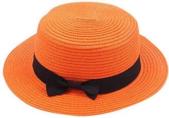Generic The Baseball Cap Hat Solid Beach Sun Visor Ladies Hat Women Top Sun Summer Caps of Baseball Cap, Orange, Taille unique