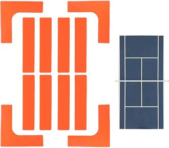 Generico Pickleball Tennisplatzmarkierungs-Set, tragbares Pickleball-Markierungsset für den Außenbereich, müheloser Tennissport, Outdoor-Trainingszubehör, Terr