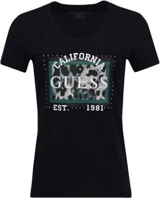 Guess T-Shirt Femme, Black E26gu10 W5yi27j1314 Jblk, X-Large