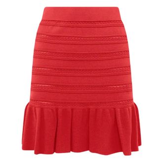 Blugirl Femme, Jupes, Rouge, Taille: 38 FR Short Skirts