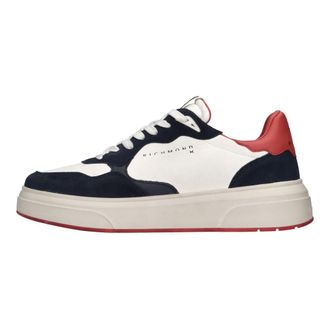 John Richmond Sneaker aus Wildleder und &Ouml;ko-Leder - - Shoes - Herren - Wei&szlig; - 40 EU