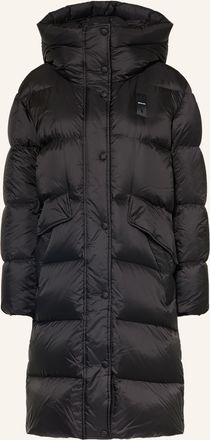 Blauer Daunenmantel Lena schwarz
