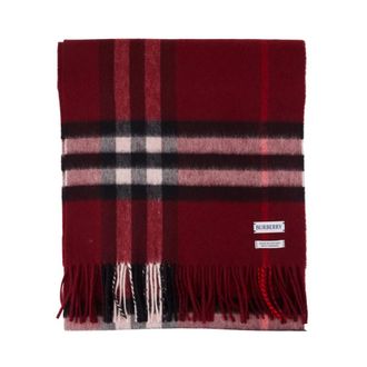 Burberry Giant Check Scarf - - Accessories - unisex - Rot - ONE SIZE