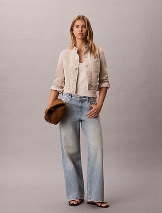 Calvin Klein Jean Low Rise Logo Tape Baggy